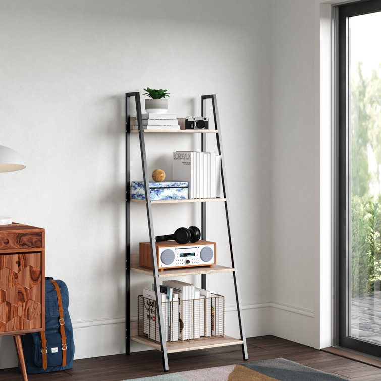 Wade Logan Sighwarth 4 shelf tall Ladder Bookcase | Wayfair.co.uk
