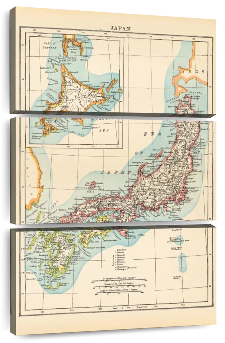 Breakwater Bay Aliaz Map Of Japan - Wayfair Canada
