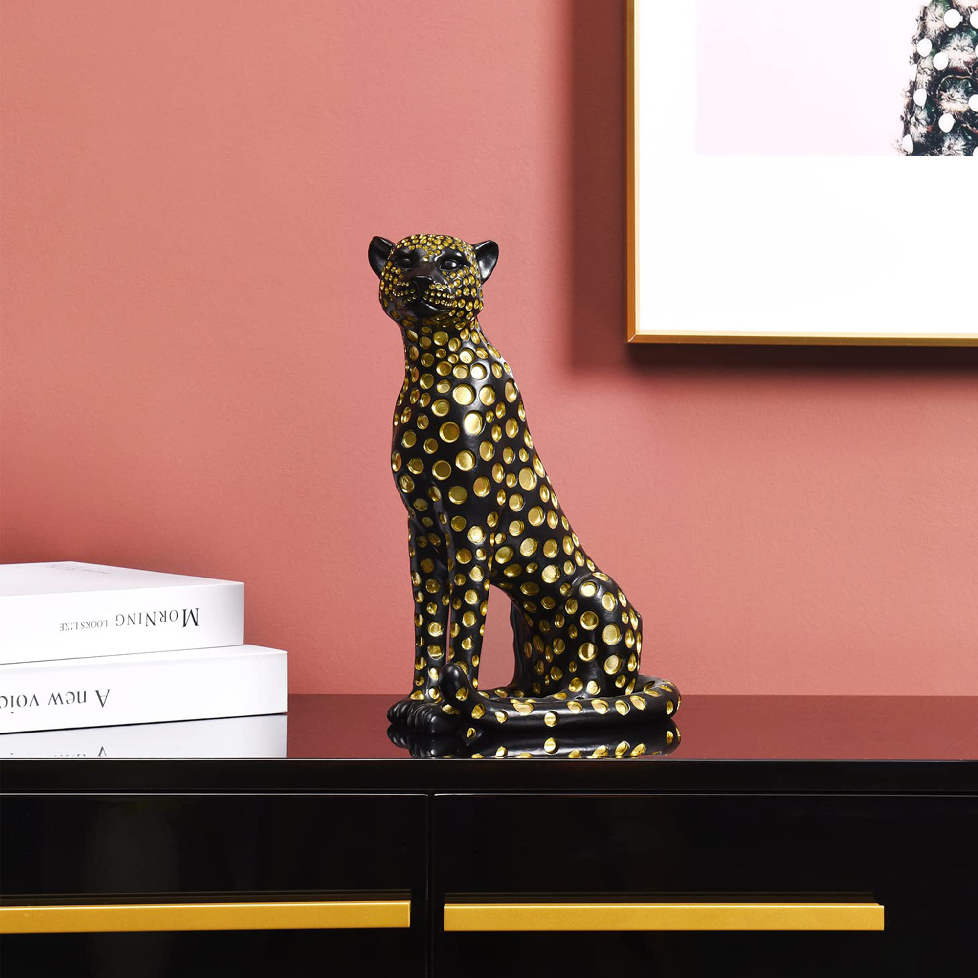 Mercer41 Resin Leopard Art Decorative Sculpture | Wayfair