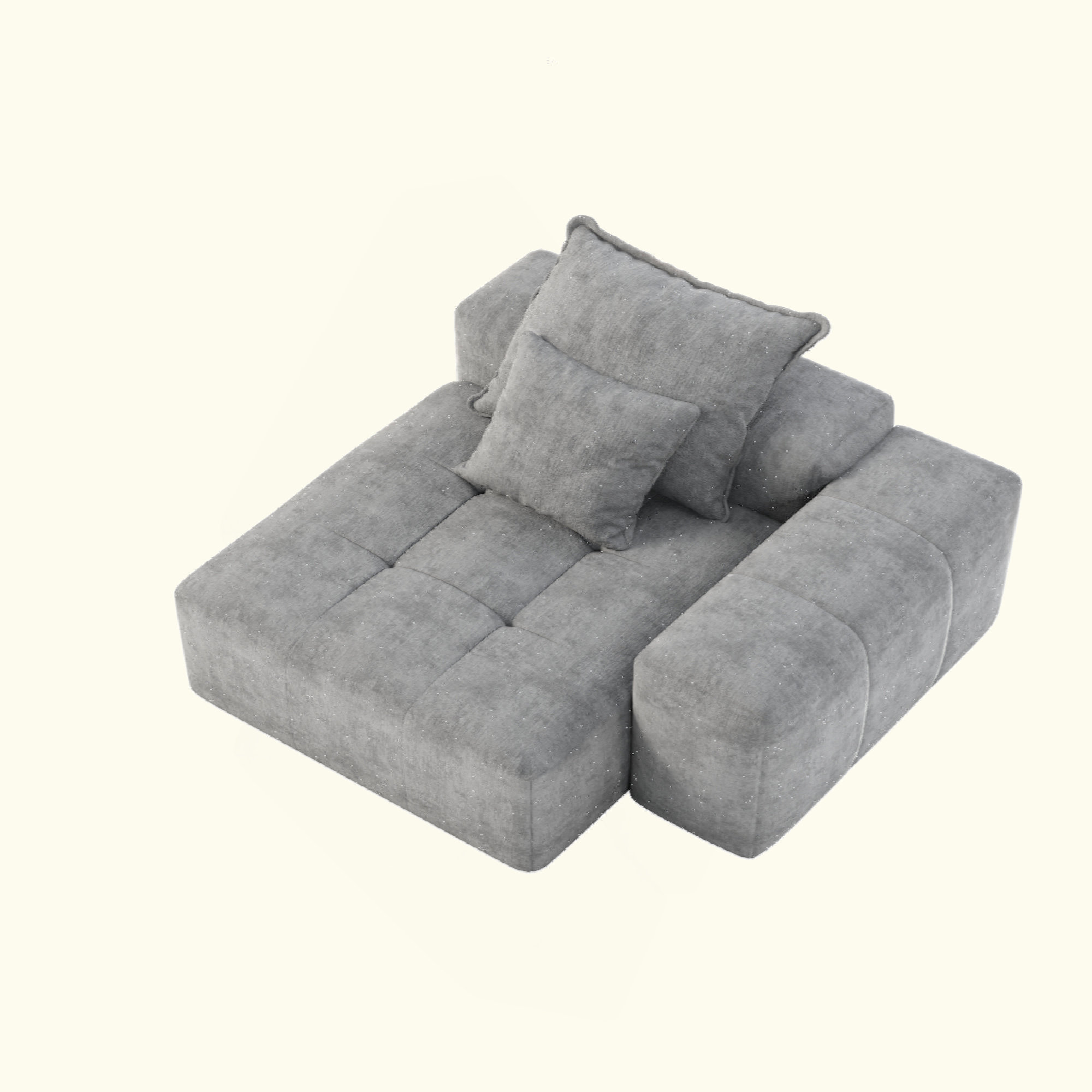 Ivy Bronx Modern Oversized Modular Sectional Sofa,Sparkling Chenille Fabric Soft Cushion Sofa ...