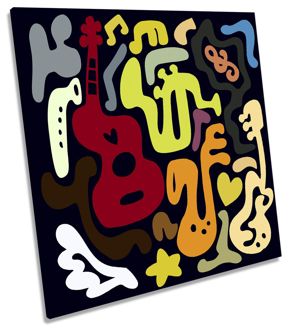 Marlow Home Co. Funky Jazz Music Design - Wrapped Canvas Graphic Art ...