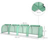 NFusion Maelis Mini Greenhouse With Zipped Doors And Steel Frame ...
