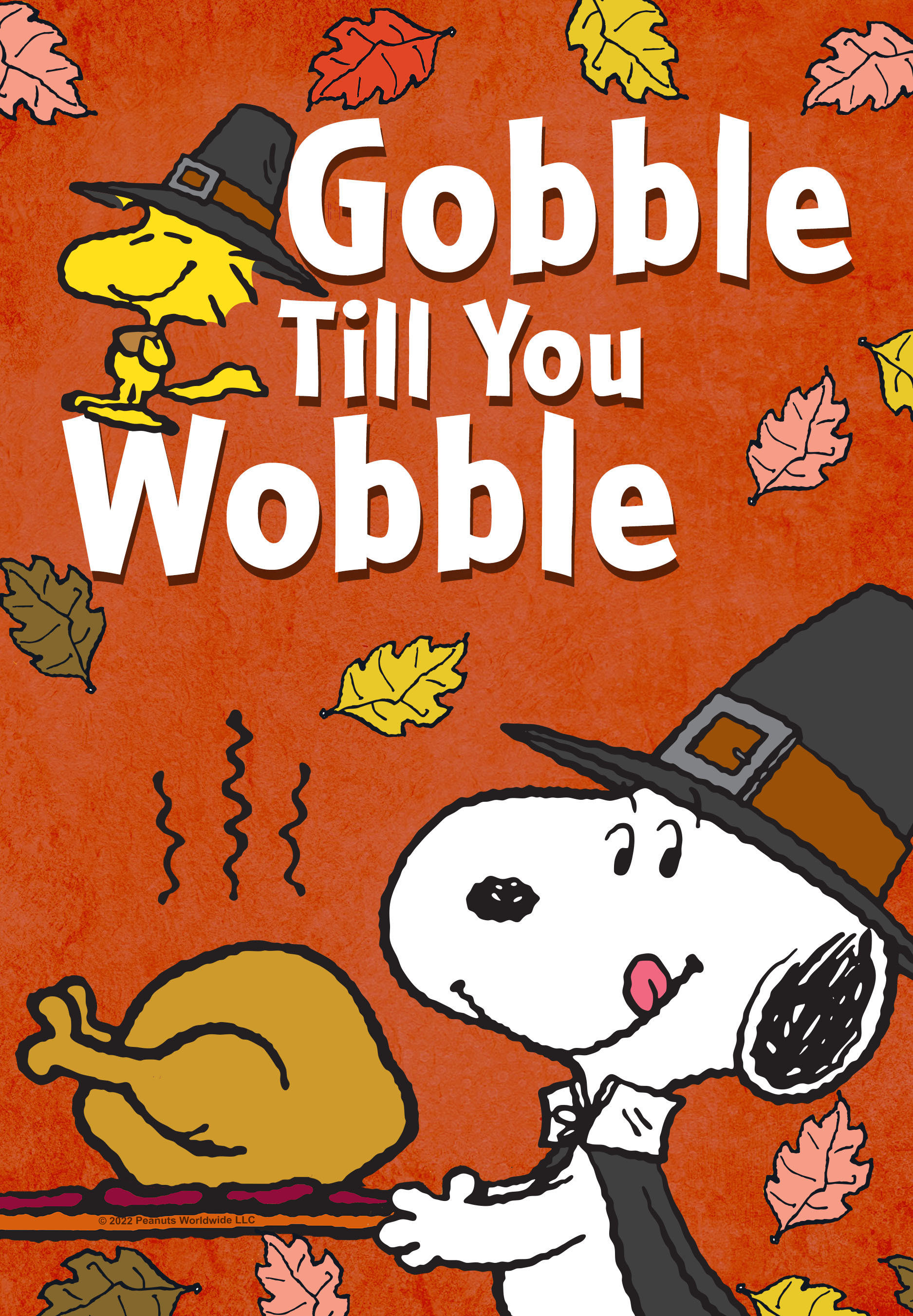Back Yard Glory PEANUTS Gobble til you Wobble Garden Flag, 12.5" x 18 ...