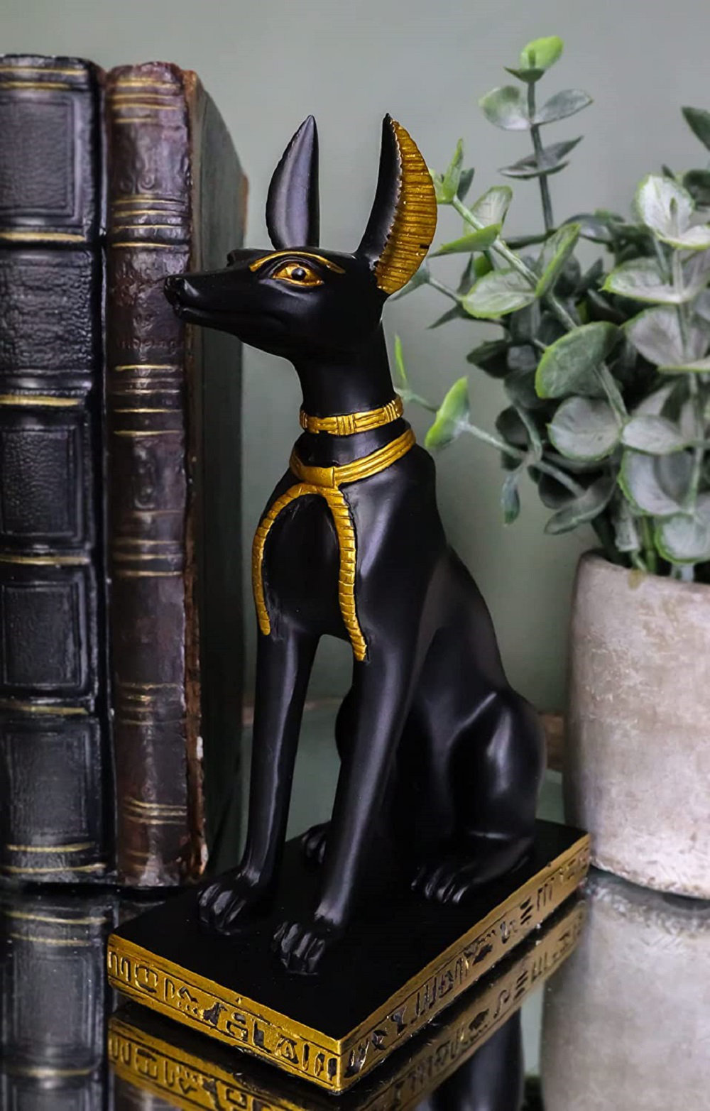 Trinx Ancient Egyptian Jackal Dog God Of The Dead Anubis Sitting On ...