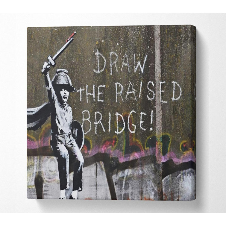 Alpen Home Ilasha Draw The Raised Bridge - Wrapped Canvas Art Prints ...