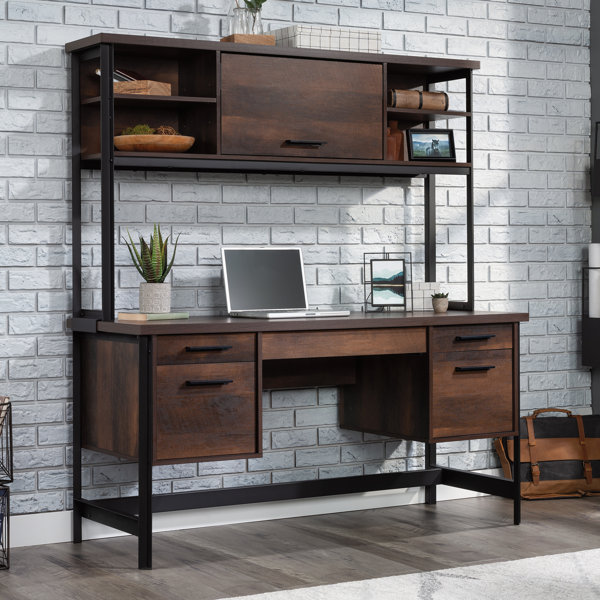 Trent Austin Design® Johannes Comp Desk Hutch Ste, Barrel Oak Finish ...
