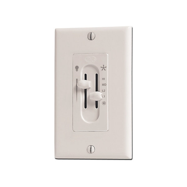 Hunter Fan Dual Slide Light and Ceiling Fan Wall Control & Reviews ...