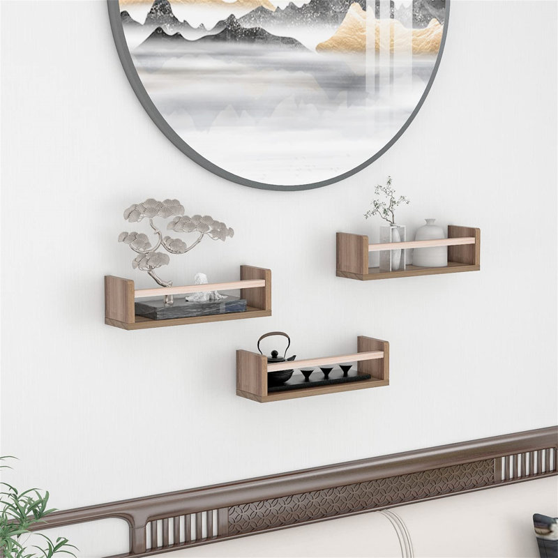 Hokku Designs Akachukwujim 3.9" H x 16" W Floating Bookcase | Wayfair