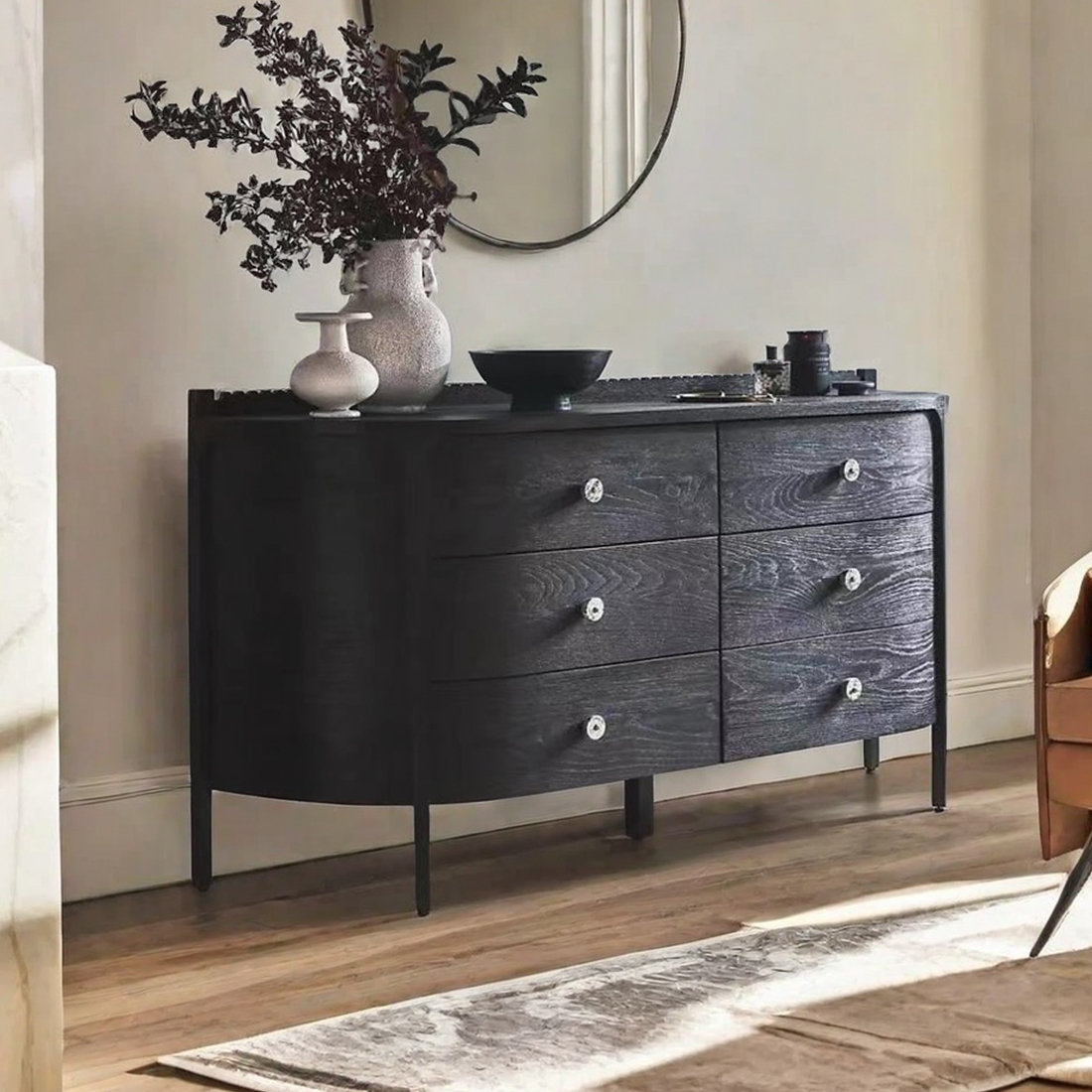 Liu's ink furniture Modern simple solid color drawer sideboard. | Wayfair