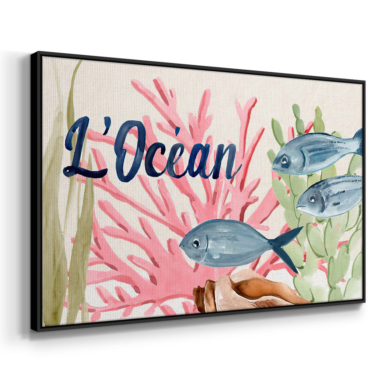 Wexford Home Pastel Mer II Framed On Canvas Print | Wayfair