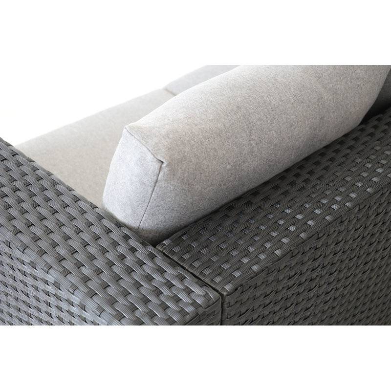 Latitude Run® Chawna 4 Piece Sectional Seating Group with Cushions ...