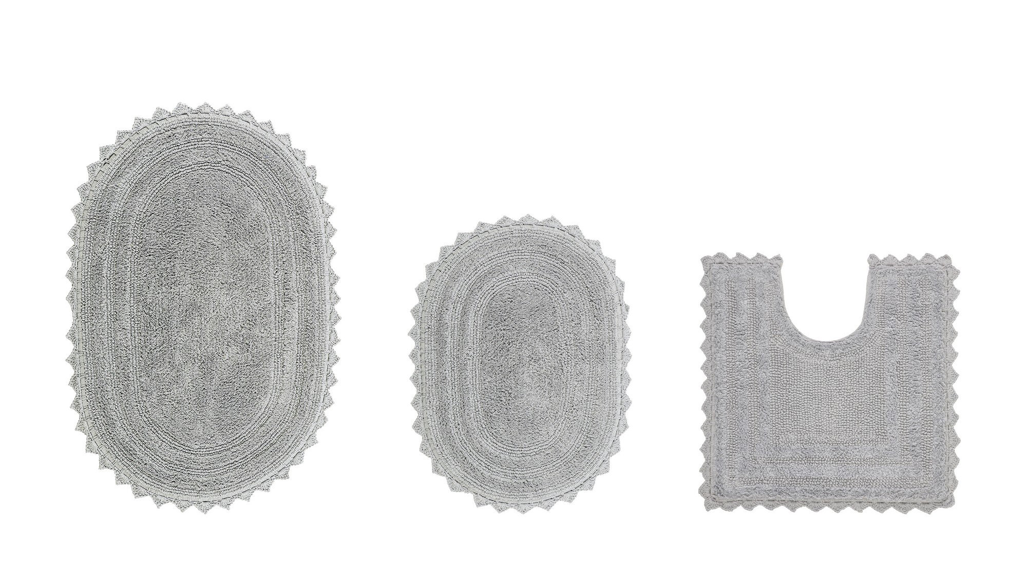 Ebern Designs Janeria Cotton Blend Reversible Bath Rug | Wayfair