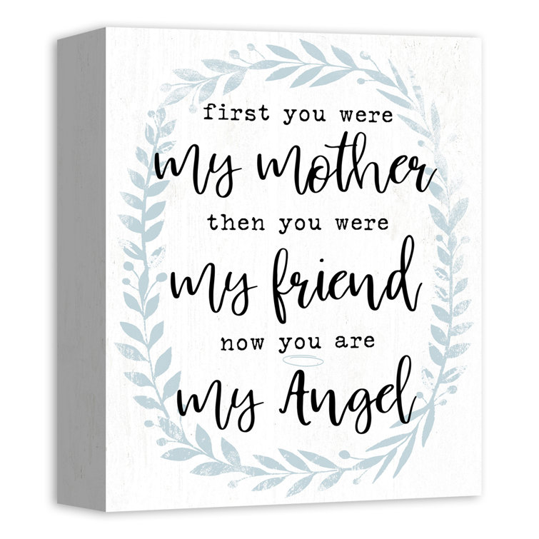 Trinx First My Friend Now My Angel On Canvas Print - Wayfair Canada