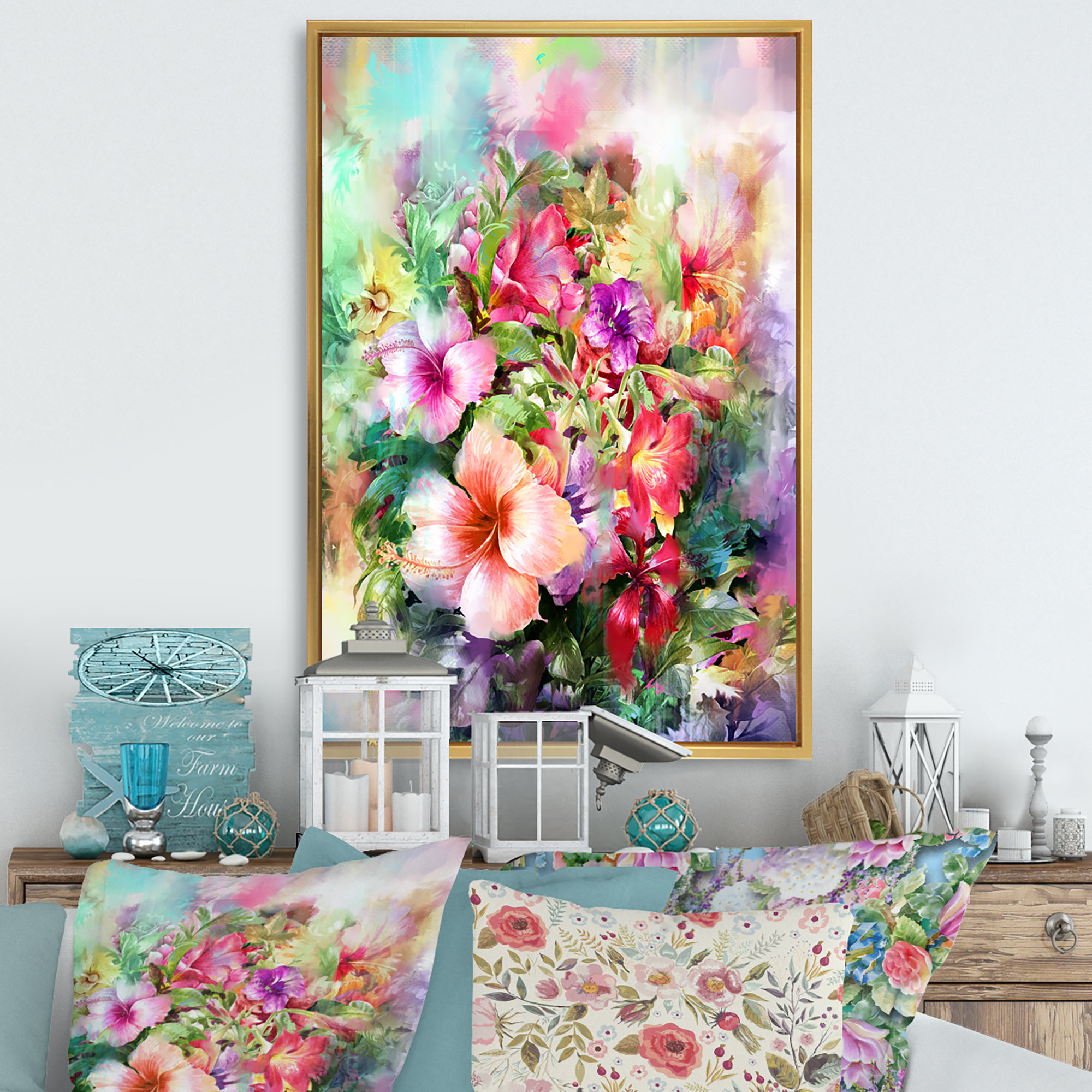Bay Isle Home Vintage Muticolored Spring Flowers " Vintage Spring ...