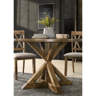 Ophelia & Co. Hardwood Table With Cross-buck Base, Cottage Oak Finish ...