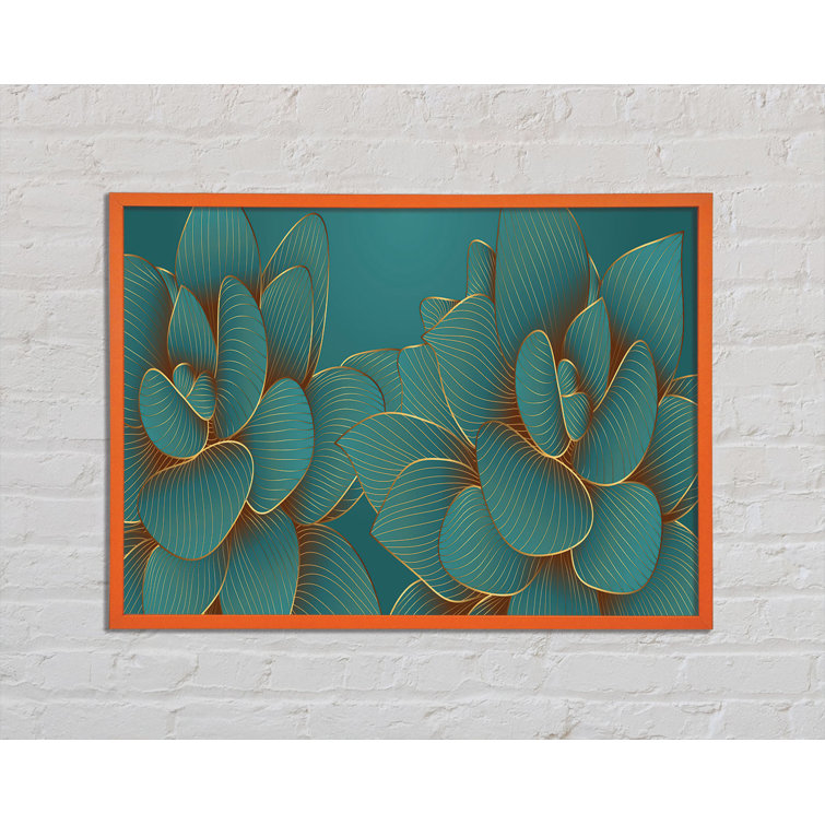 Ophelia & Co. Green Petal Flower Fancy - Single Picture Frame Art ...