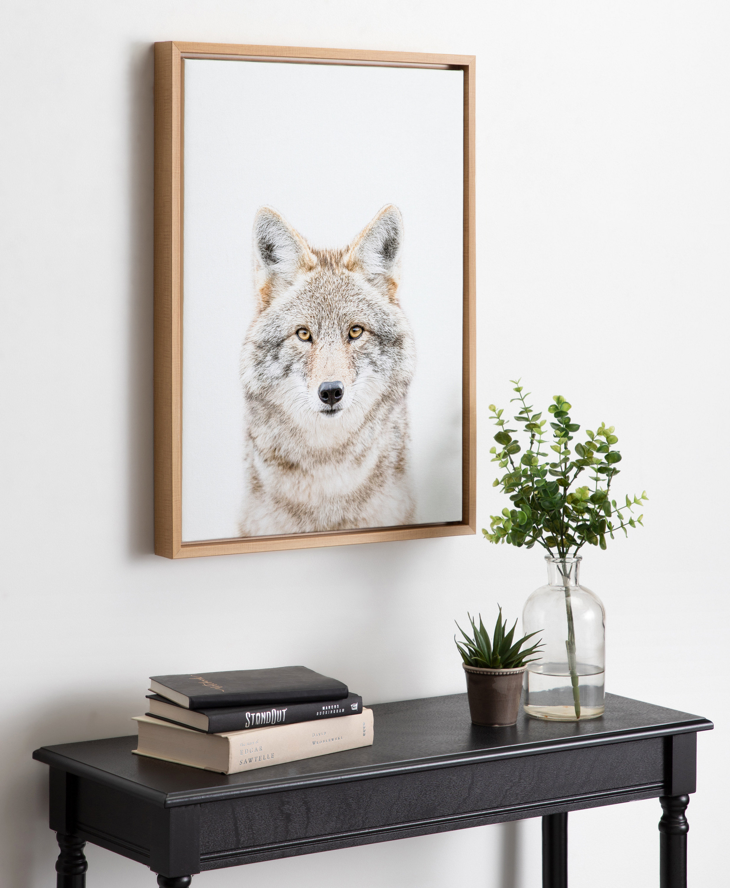 Trinx Kiranveer Sylvie Wolf Portrait Framed Canvas By Amy Peterson Art ...
