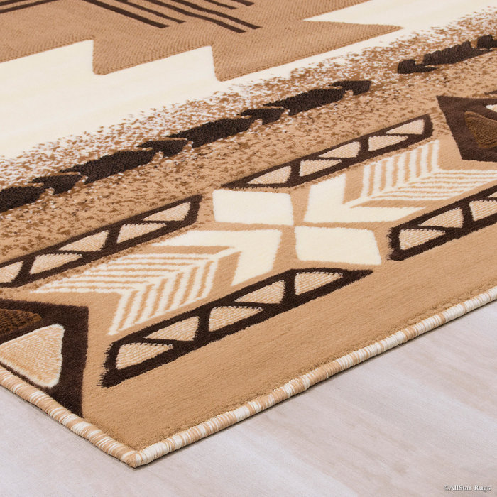 AllStar Rugs Performance Ivory/Brown Rug & Reviews | Wayfair