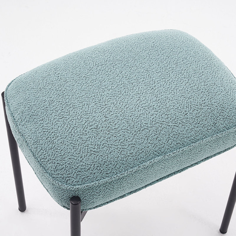 Ebern Designs Romere Vanity Stool Fabric Upholstered Accent Stool ...