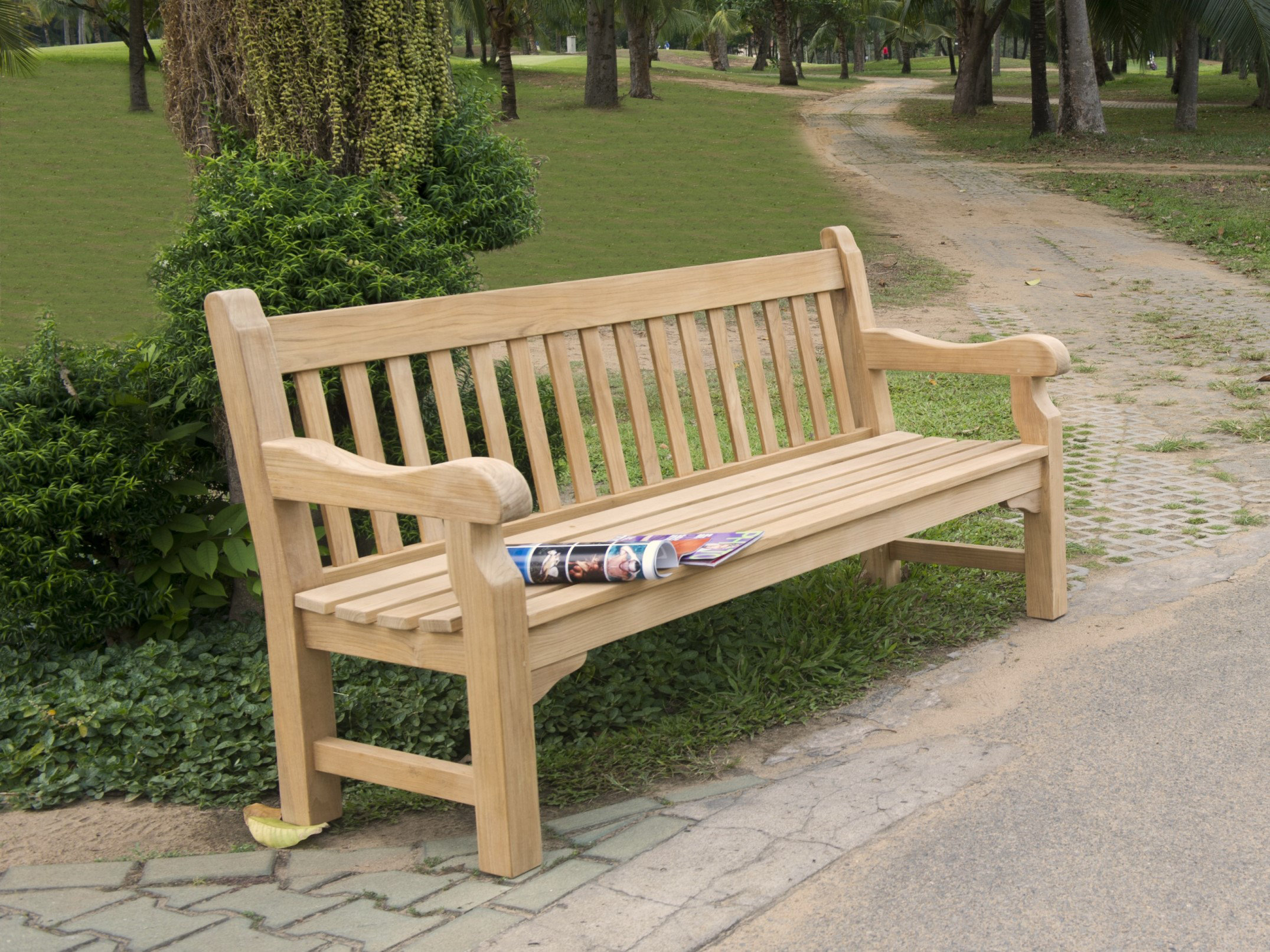 Darby Home Co Balthrop Exbury 3-Person Teak Outdoor Bench - Wayfair Canada