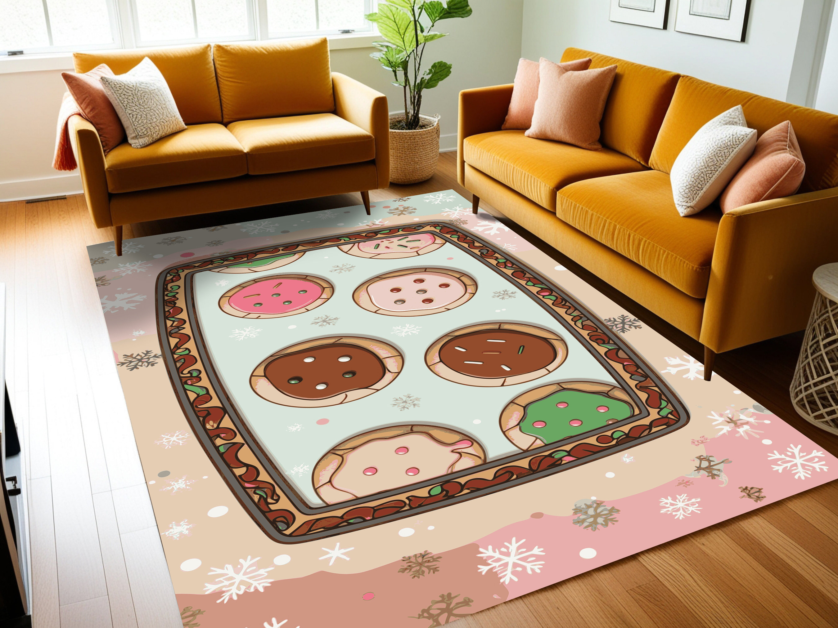 The Holiday Aisle® Washable Cookies Holiday Rug - Wayfair Canada