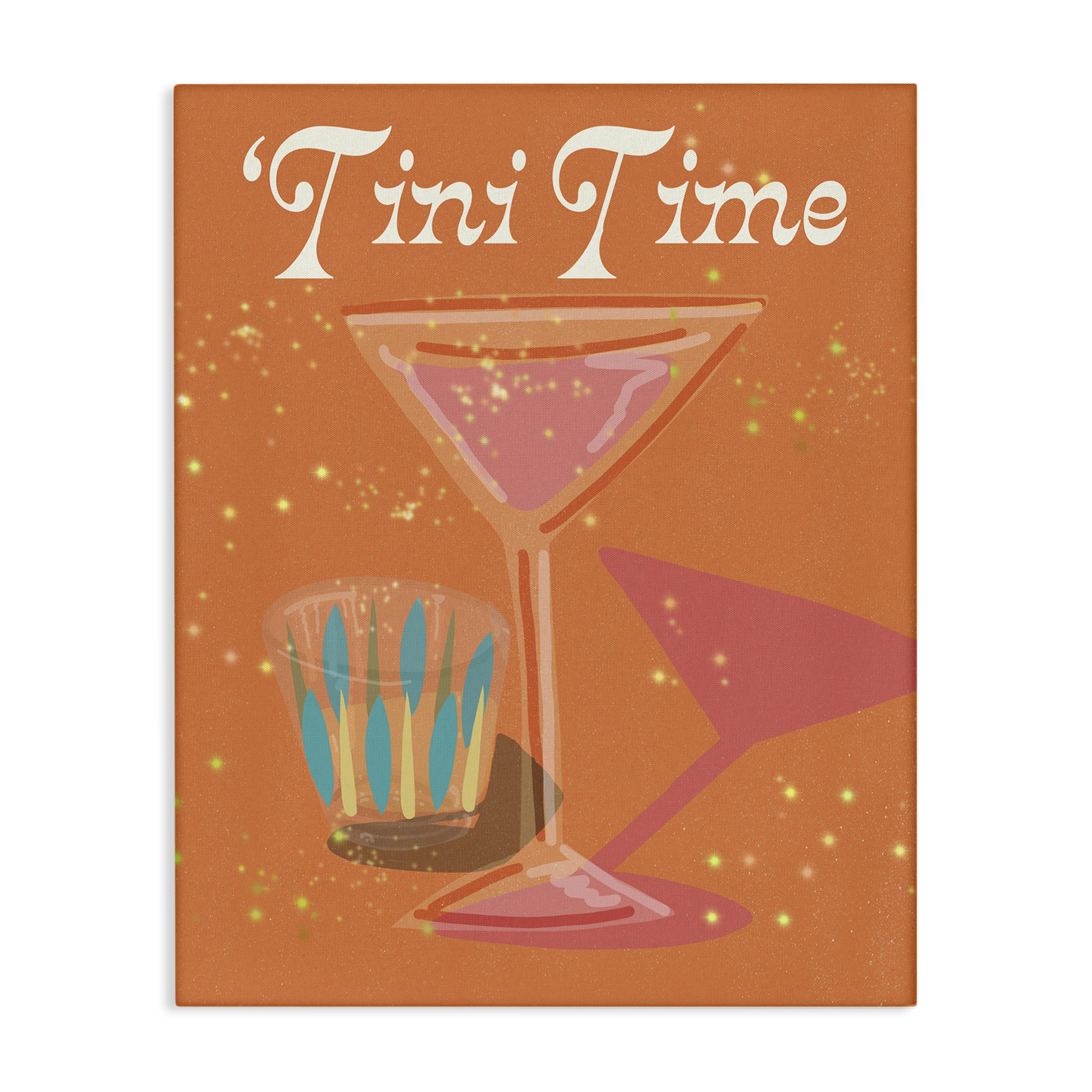 Winston Porter Tini Time Cocktail Canvas Wall Art by Jen Bucheli | Wayfair