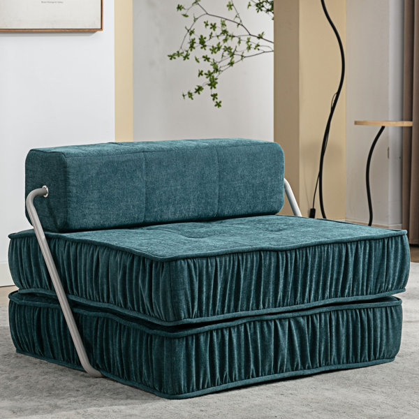 Ebern Designs Kinta 36.61" Wide `Tight Back Futon Chair | Wayfair