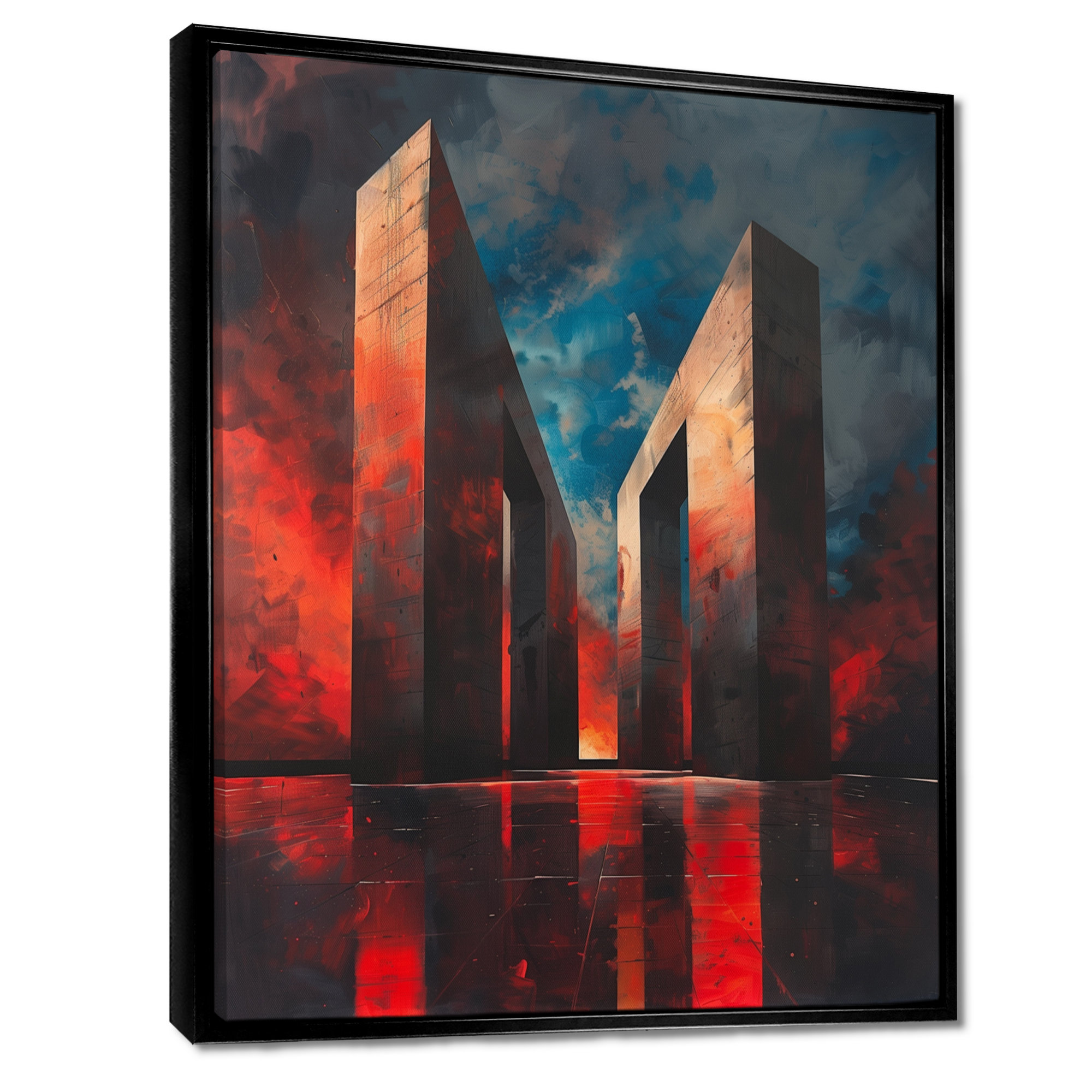 Ebern Designs Blue Red National Pride Monument - Monuments Wall Art ...