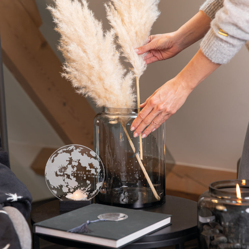 Räder Moonlit Night Glass Table Vase - 10" | Wayfair