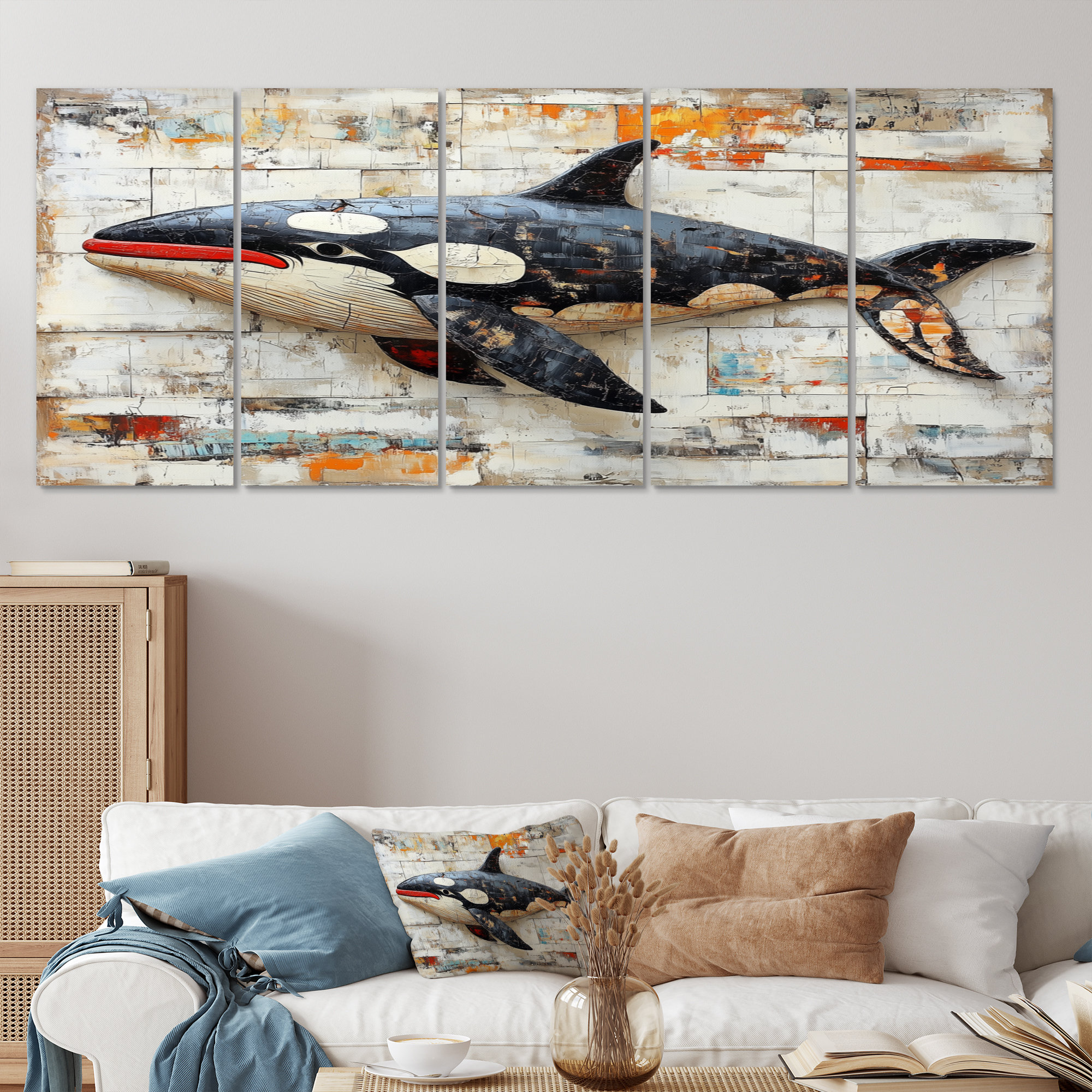 Highland Dunes Black Killer Whale Inuit - Native American Art Totem ...