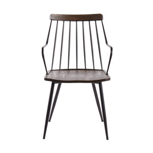 17 Stories Slat Back Arm Chair | Wayfair