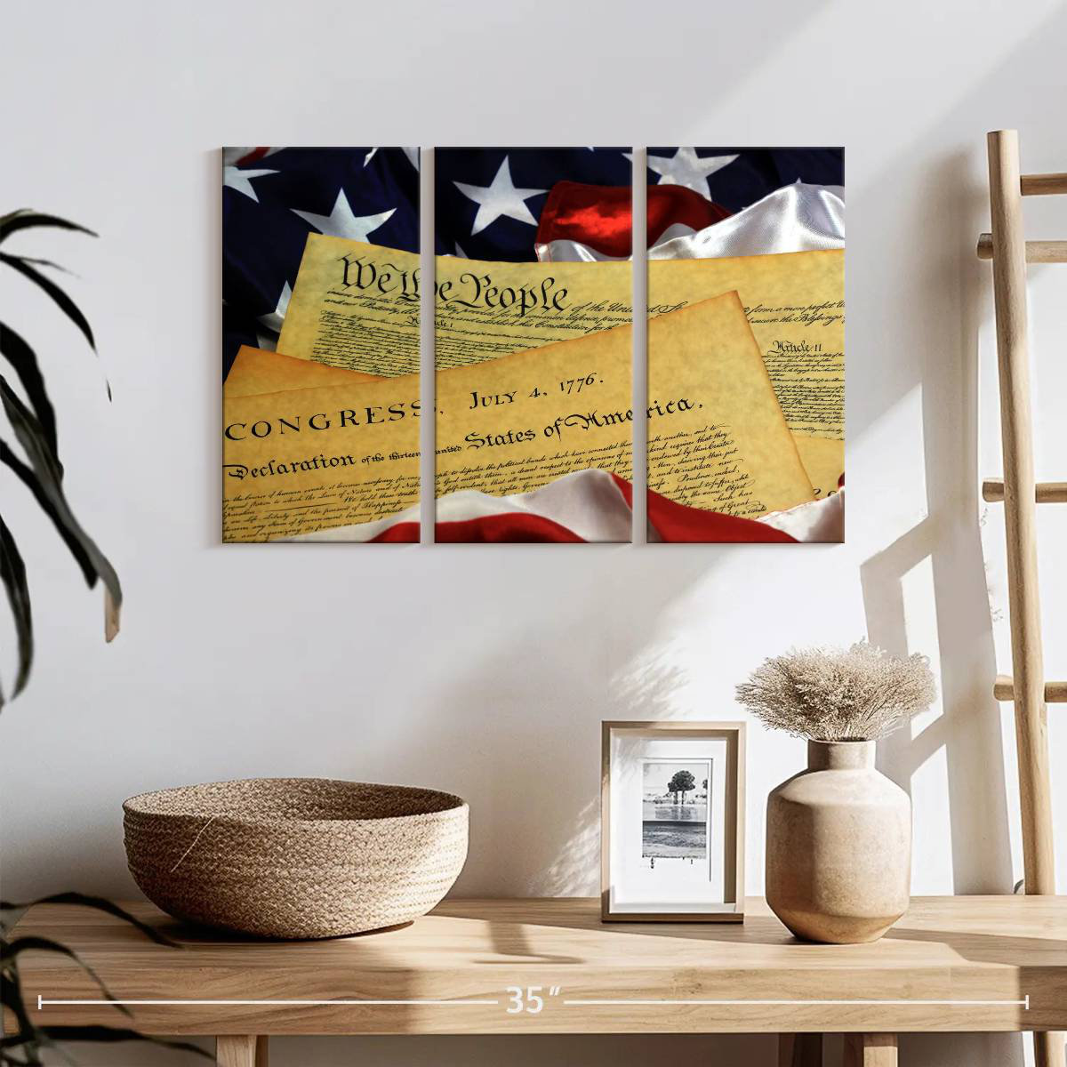 Union Rustic Lelar Preamble And Declaration Of Independence | Wayfair