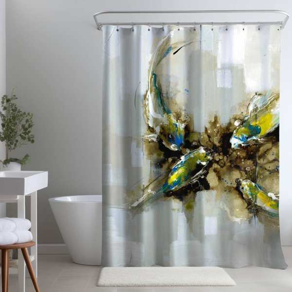 Begin Edition International Inc. Abstract Shower Curtain | Wayfair