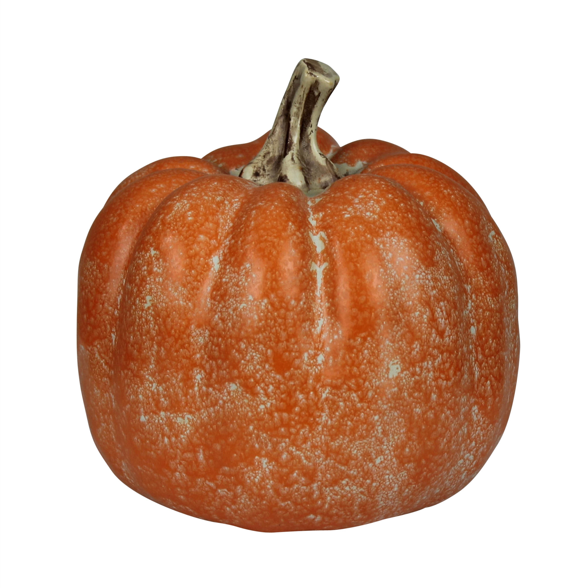 The Holiday Aisle® Pumpkin, Ceramic, Orange - Sm | Wayfair