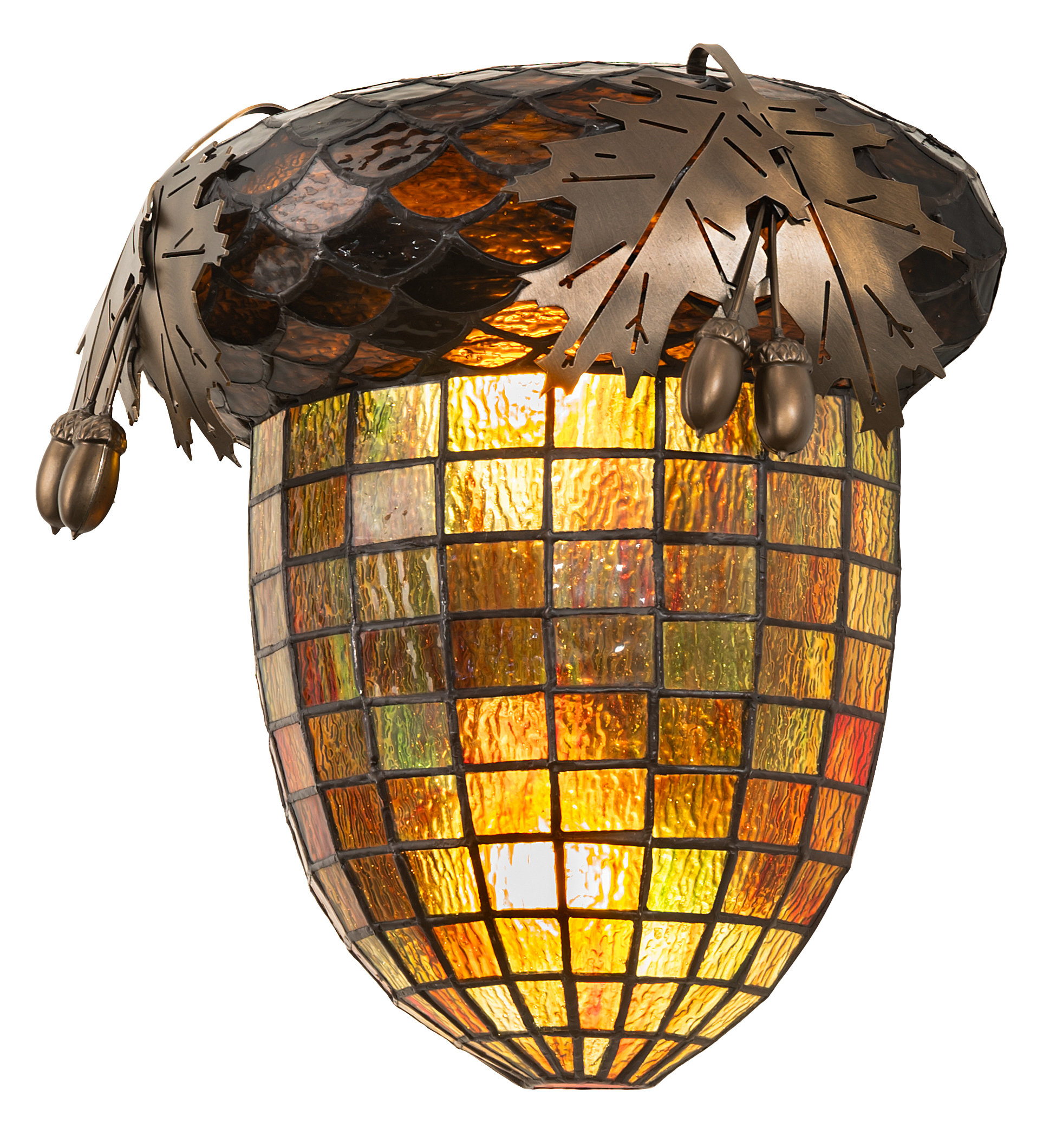 Bloomsbury Market 12" Wide Oak Leaf & Acorn Wall Sconce | Wayfair