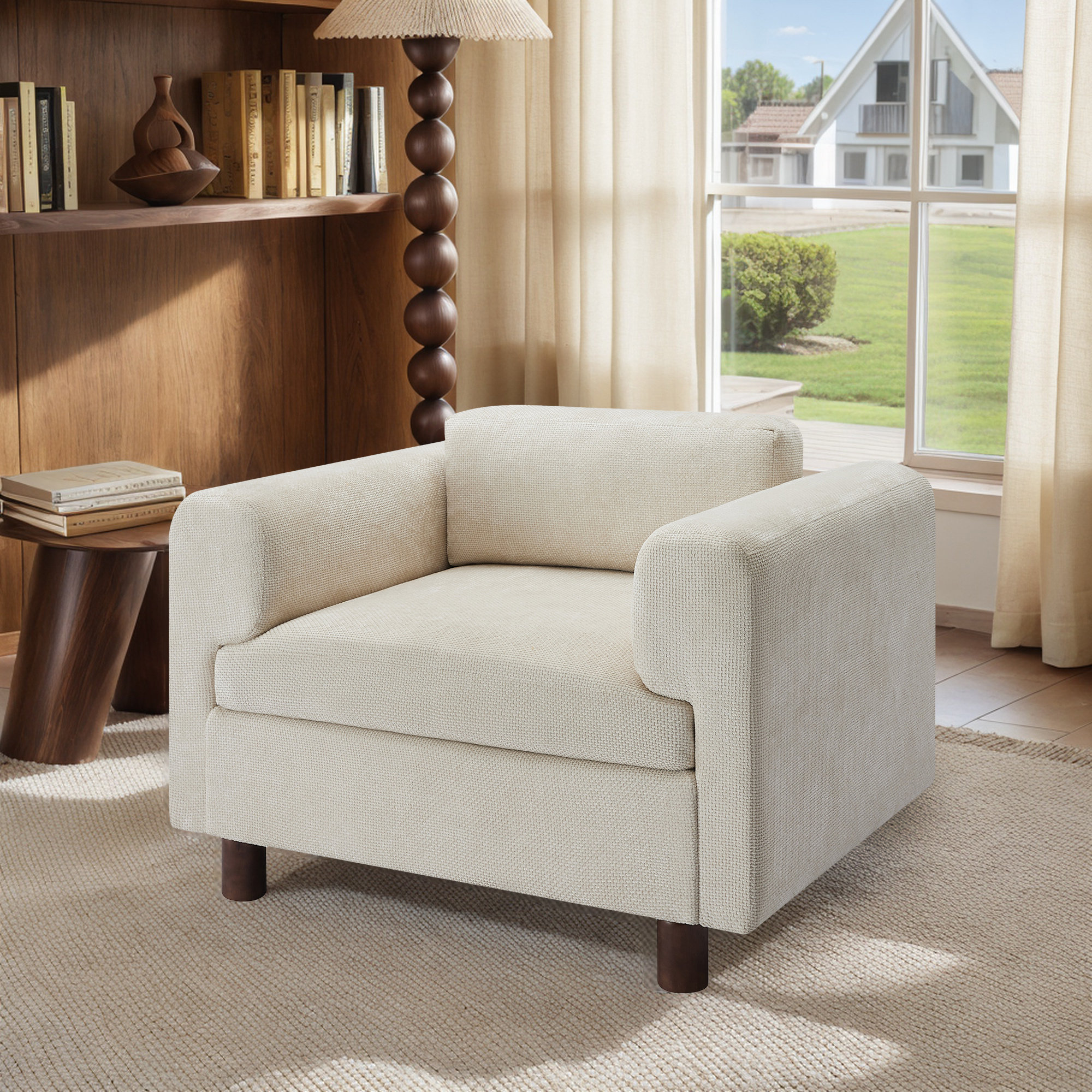 Latitude Run® Wide Oversized Armchair Accent Chair Single Seat Sofa ...