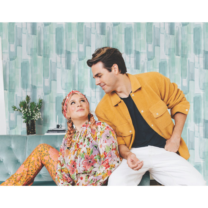 Mr. Kate Watercolor Glass Peel and Stick Wallpaper & Reviews | Wayfair