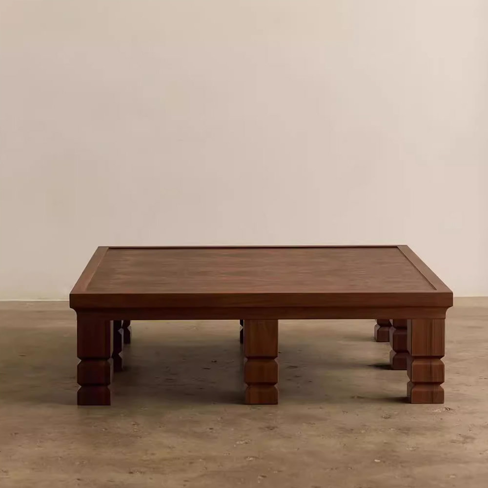 Hokku Designs White ash wood vintage tree bark coffee table | Wayfair