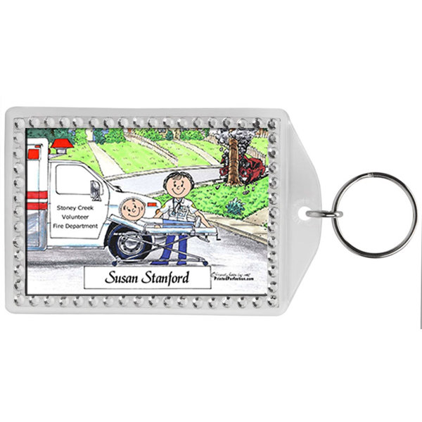 Printed Perfection Personalized Friendly Folks EMT - Female Rhinestone ...