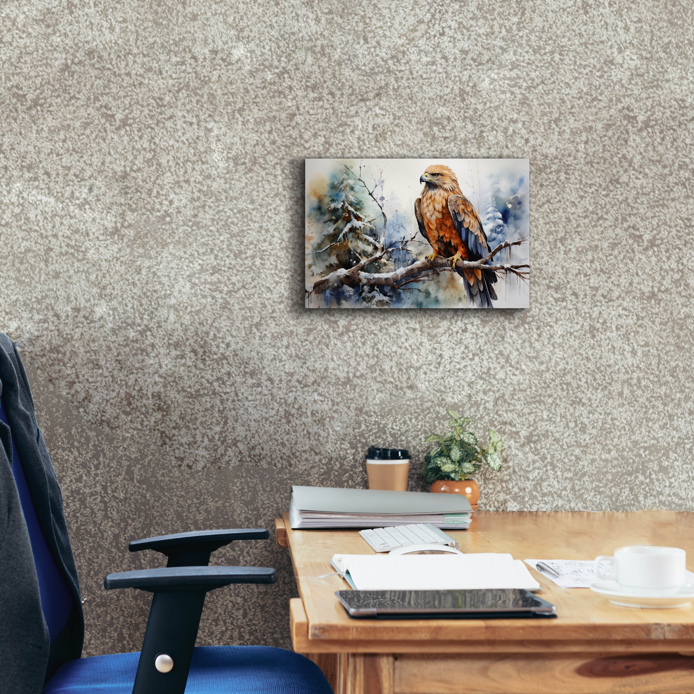 Epic Graffiti 'Wild Life Of Predators In Watercolor 7' by Momart Canvas ...