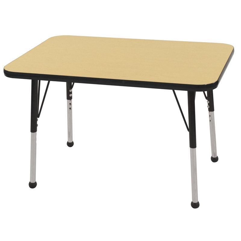 Factory Direct Partners Laminate Adjustable Rectangle Activity Table ...