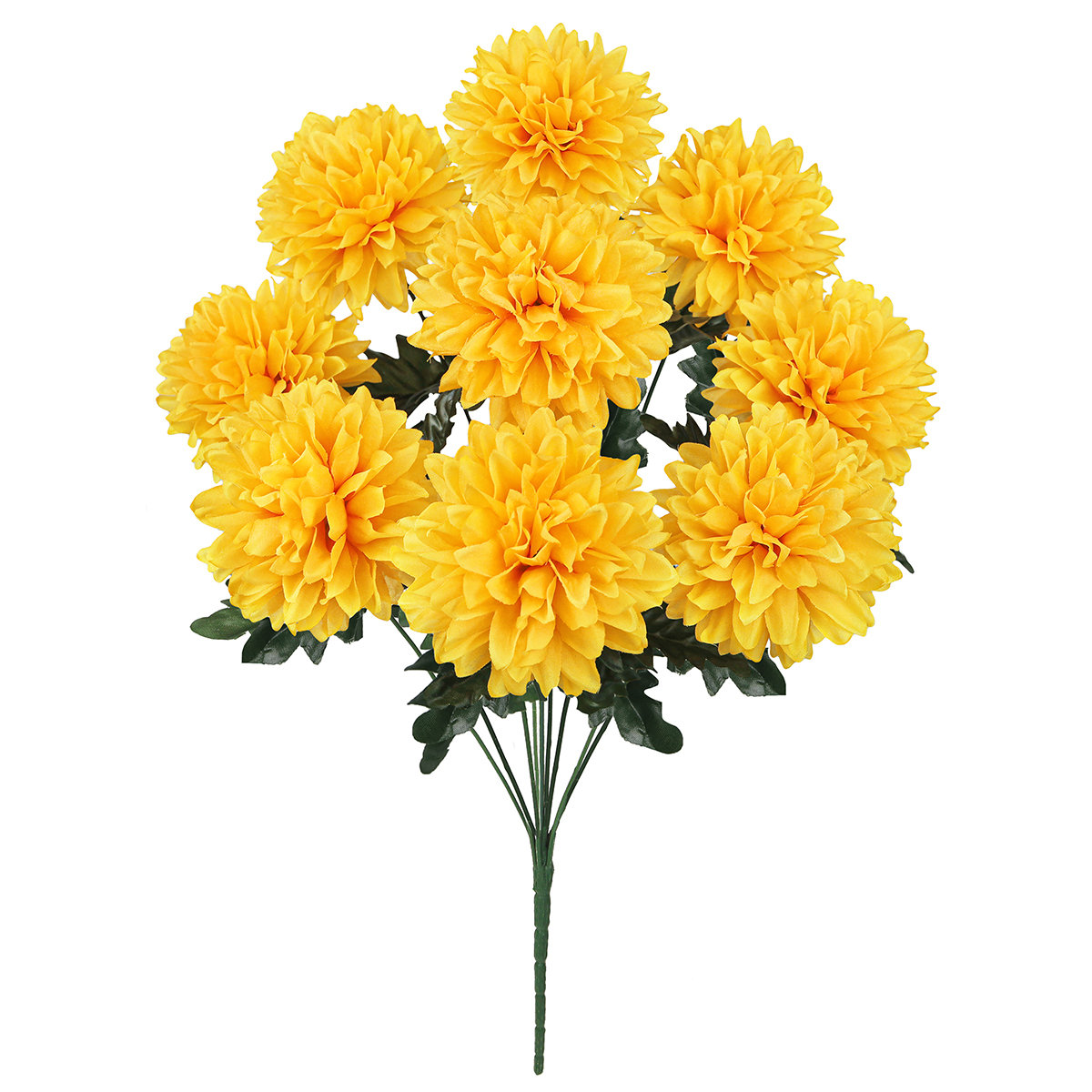 Ebern Designs Artificial Ball Mum Pom Pom Flower Bush - Wayfair Canada