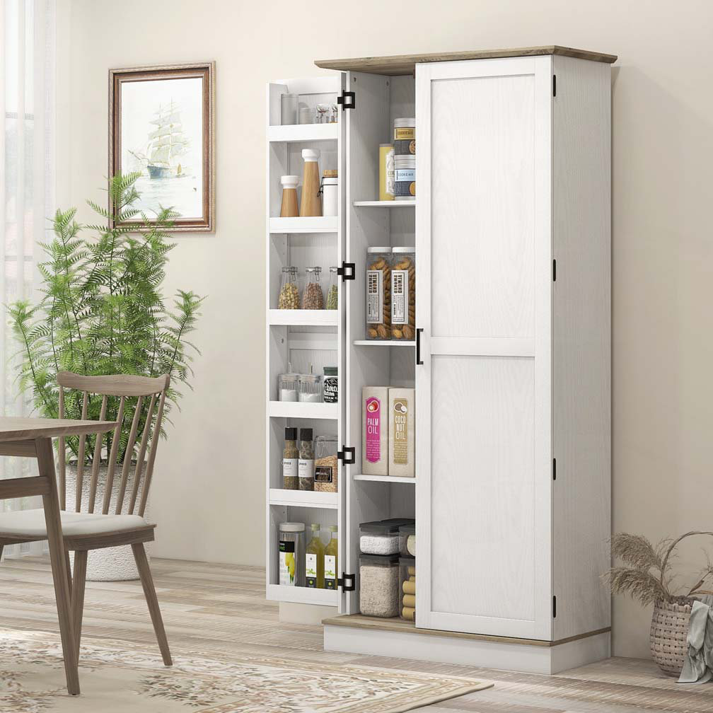 Lark Manor™ 70" Tall Kitchen Pantry Cabinet, Modern Storage Cabinet ...