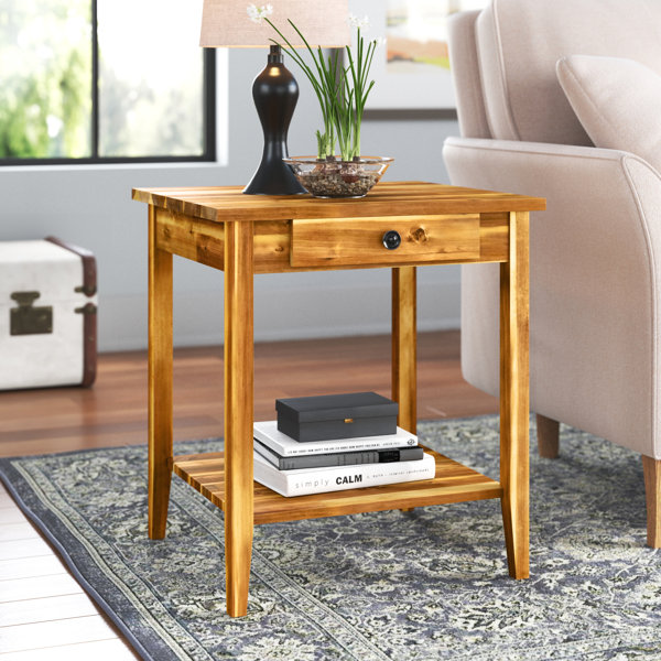 Lark Manor Aiydan Solid Wood End Table with Storage & Reviews | Wayfair
