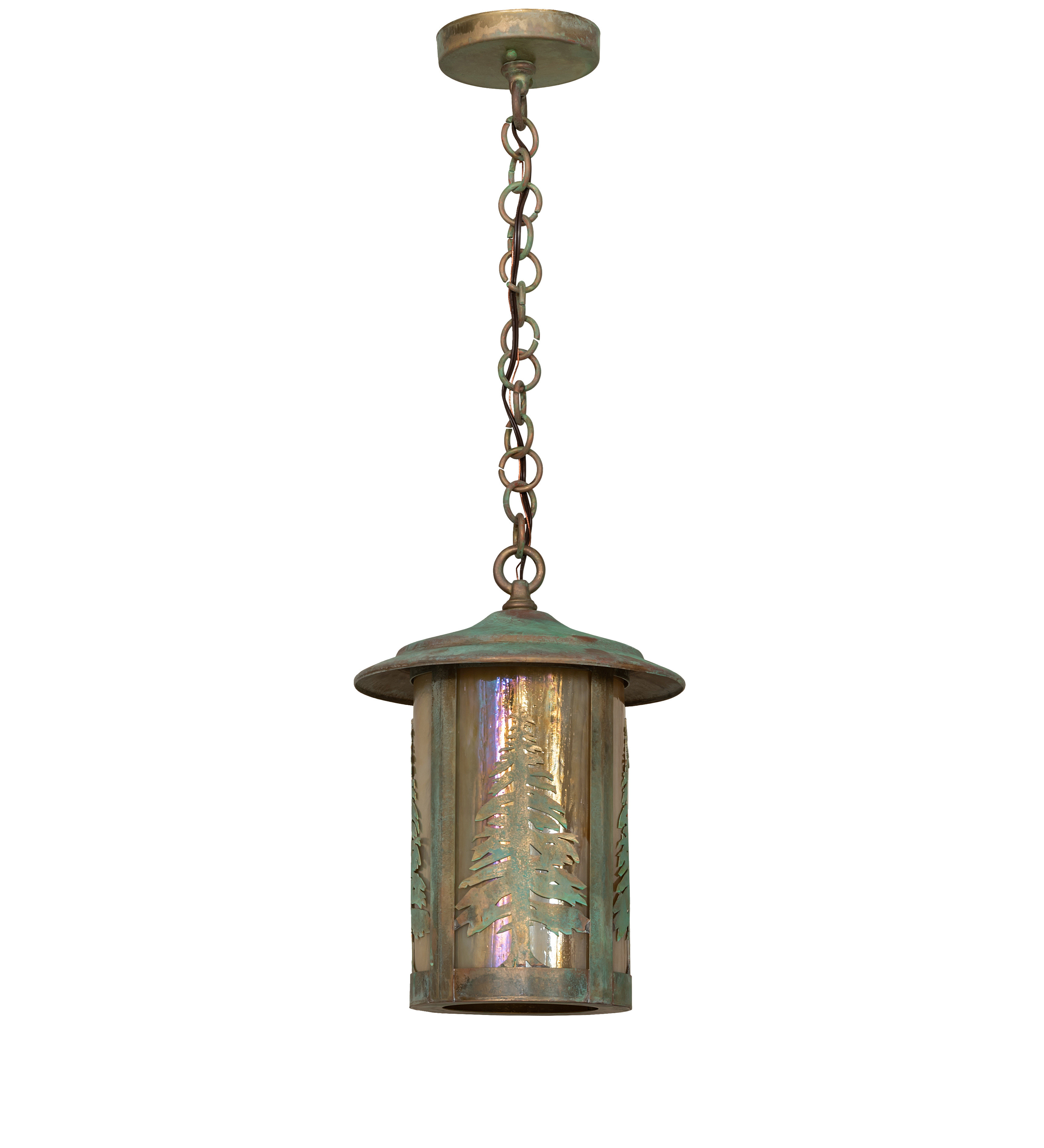 Wildon Home® 10" Wide Fulton Tall Pines Mini Pendant | Wayfair