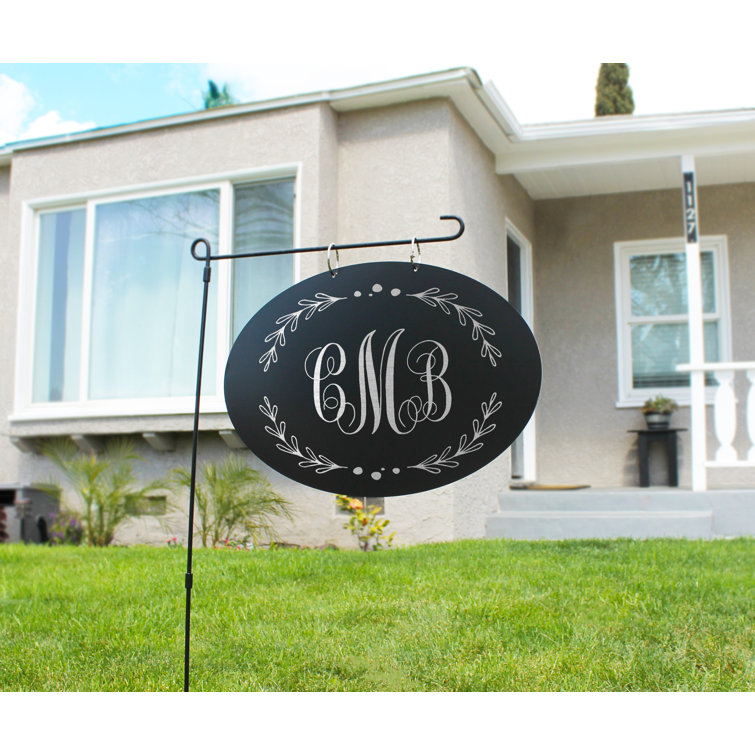 Etchey Oval Address Plaque Frame | Wayfair