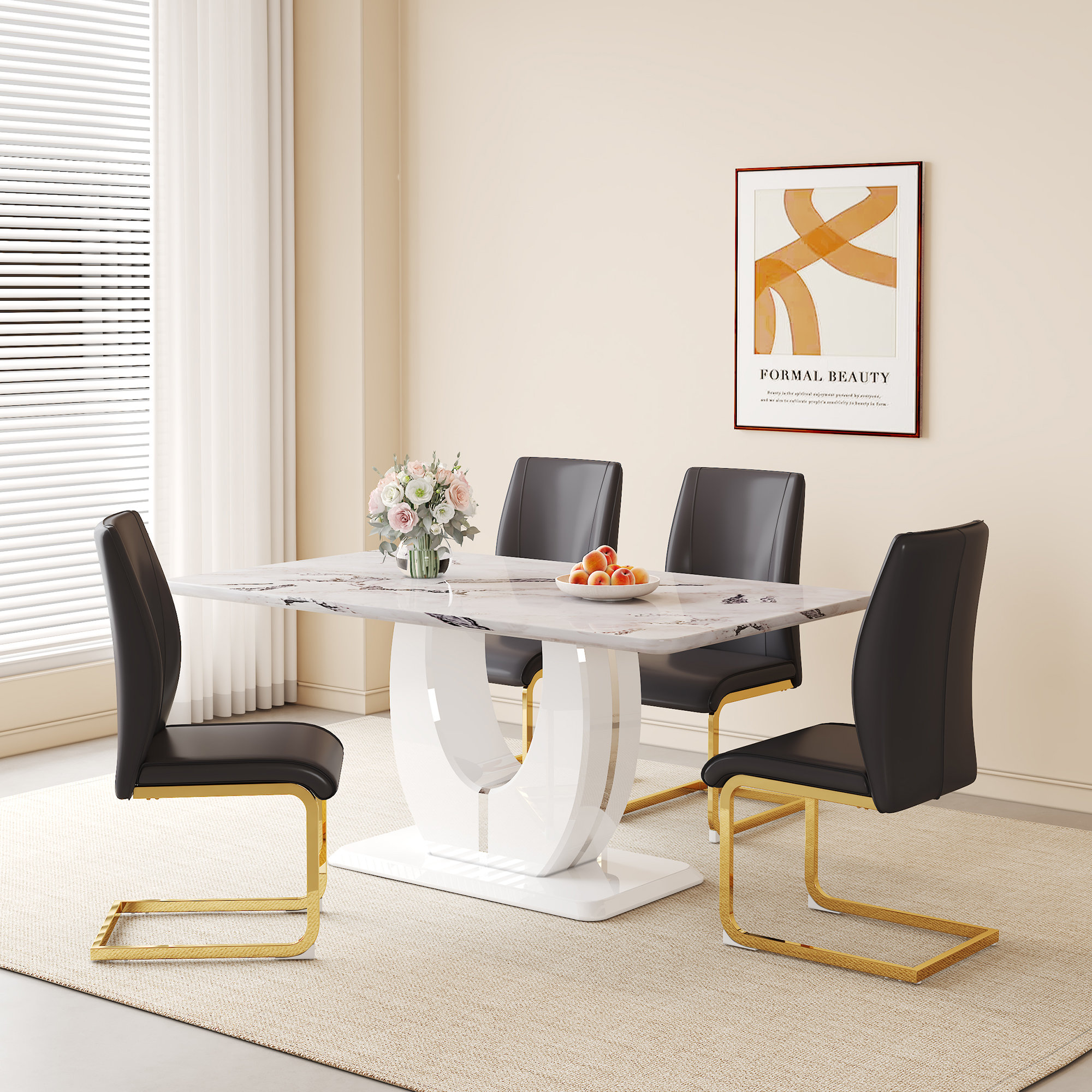 Everly Quinn Pedestal Dining Set | Wayfair