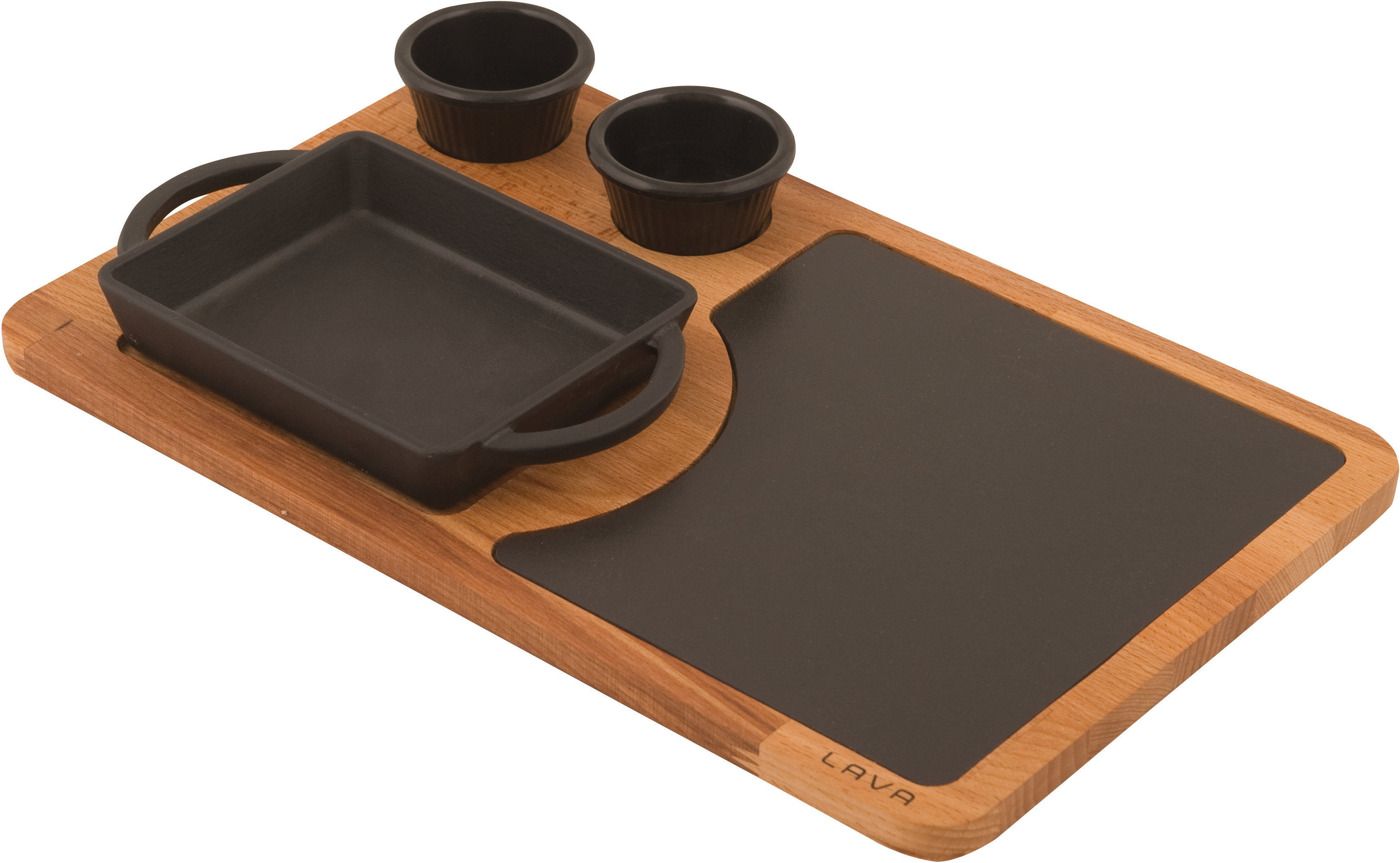 LAVA CAST IRON Lava Enameled Cast Iron Serving Dish 6 inch-Round with ...