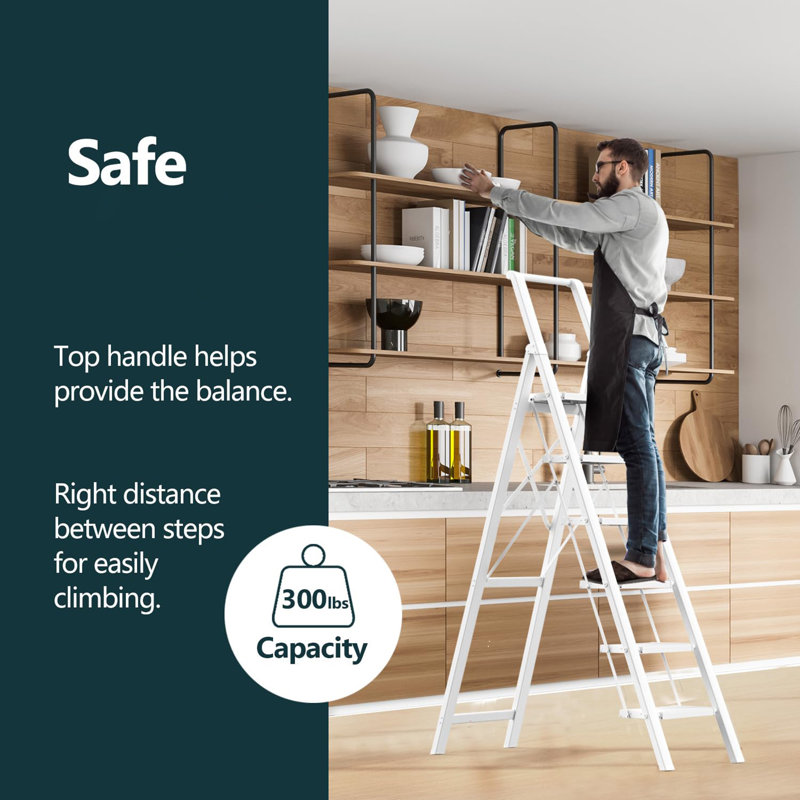 WFX Utility™ 6 - Step Aluminum Folding Step Ladder | Wayfair