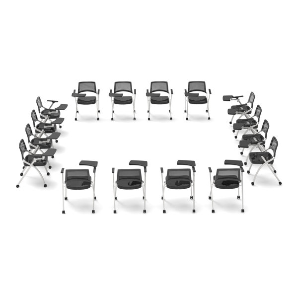 Team Tables Novelty 16 Person Flip Top 22'' L Modular Training Table ...